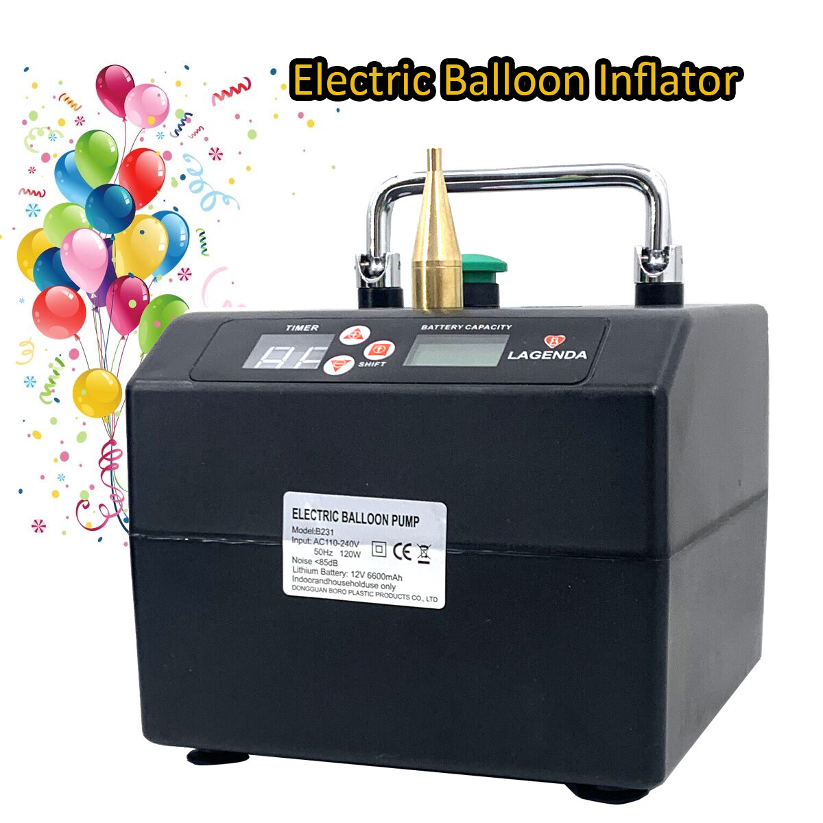 Electric Balloon Inflator Air Pump Blower Balloon 120W Arch Balloon ...