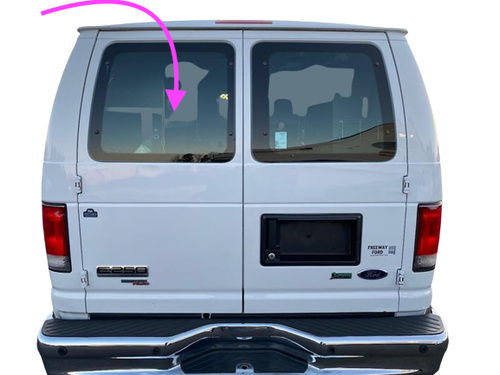 Fits :1992-2014 Ford Econoline 3D Van Left Rear Window Back Glass 3 ...