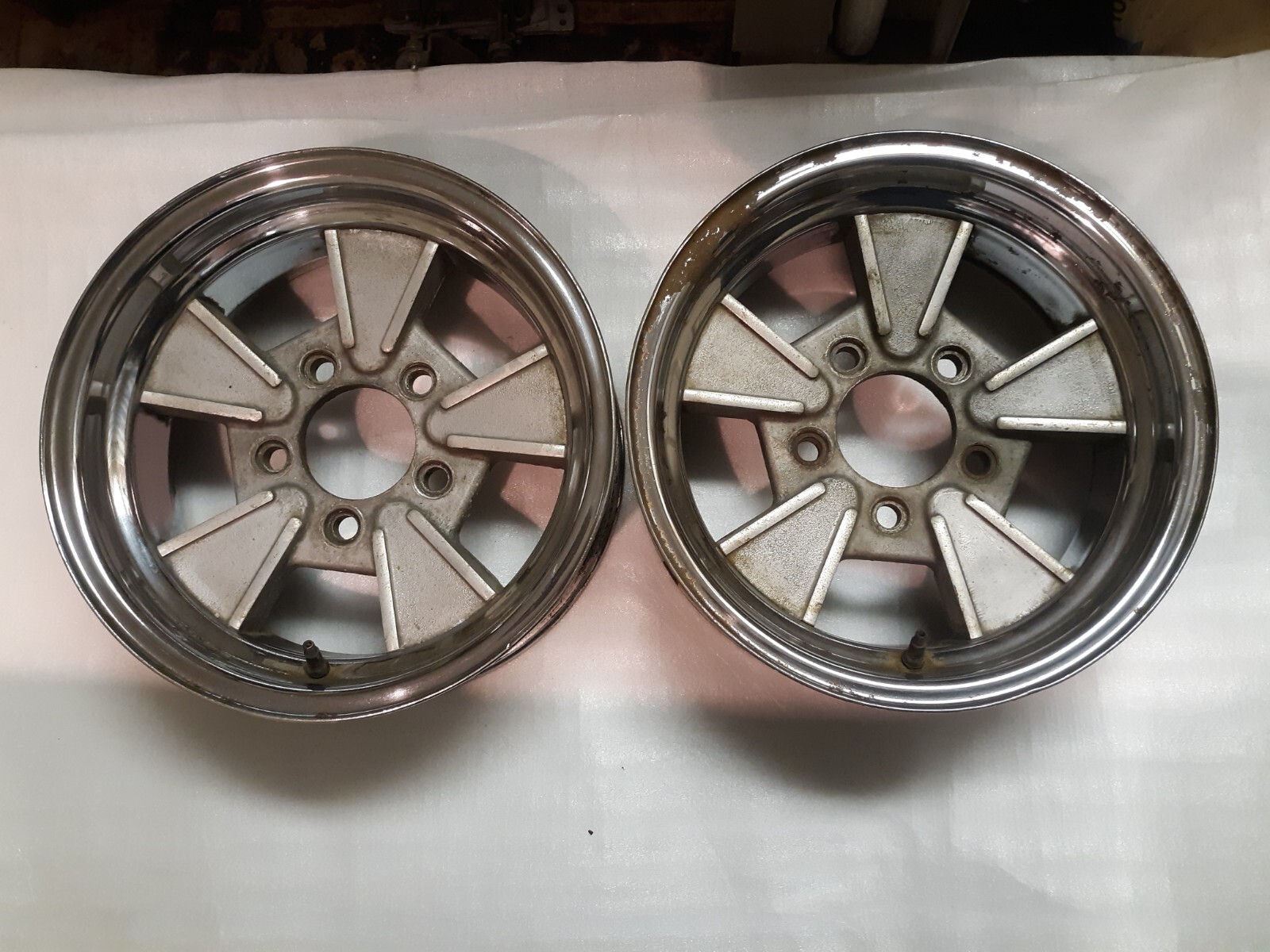Fenton Hawk Wheels 14x6 5x5" Bolt Circle 5 Spoke Steel | Pair | USA ...