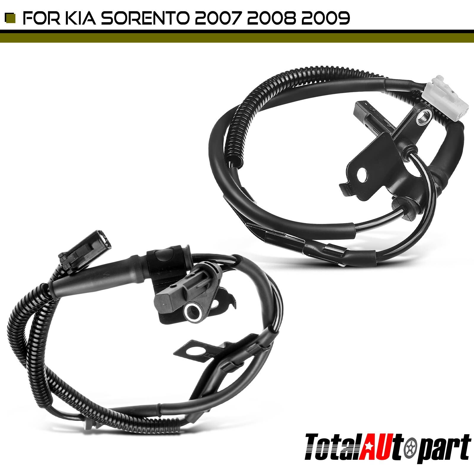 2pcs ABS Wheel Speed Sensor for Kia Sorento 2007-2009 2-Pins Front Left ...