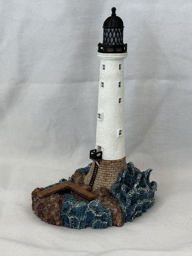 SIGNED! Bell Rock Scotland Model Lighthouse Figurine Pharos Collection ...