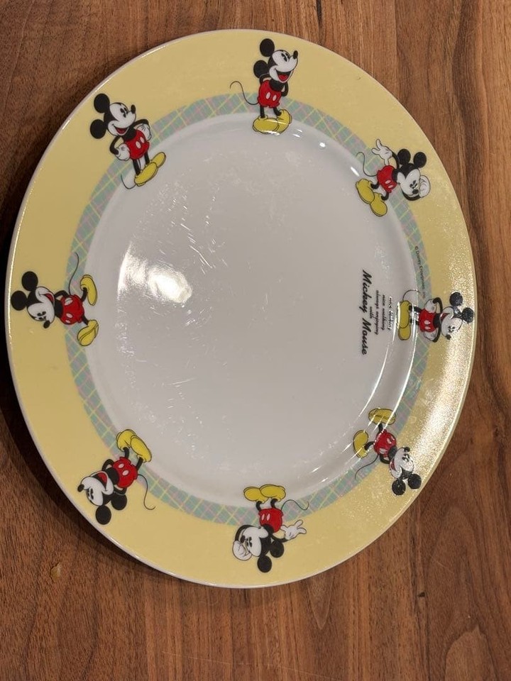 Disney Mickey Mouse Design Plate Large Size 4-Piece Set | eBay UK
