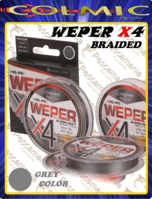 tresses Hi-Tech colmic WEPER X4 100 Yards - 92mt High-Grade PE GREY | eBay