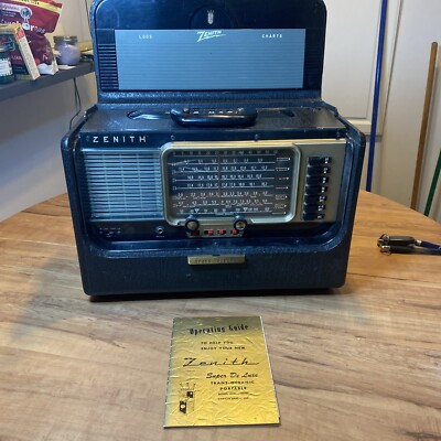 Vintage Zenith Trans-Oceanic Radio Model A600 (1950s) Black Case Read ...