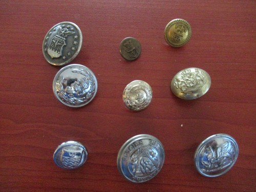 Job lot of unusual buttons Military? Fire Service? etc (AD) | eBay UK