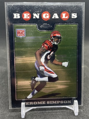 2008 Topps Chrome #TC211 Jerome Simpson Rookie Card (RC) Cincinnati ...
