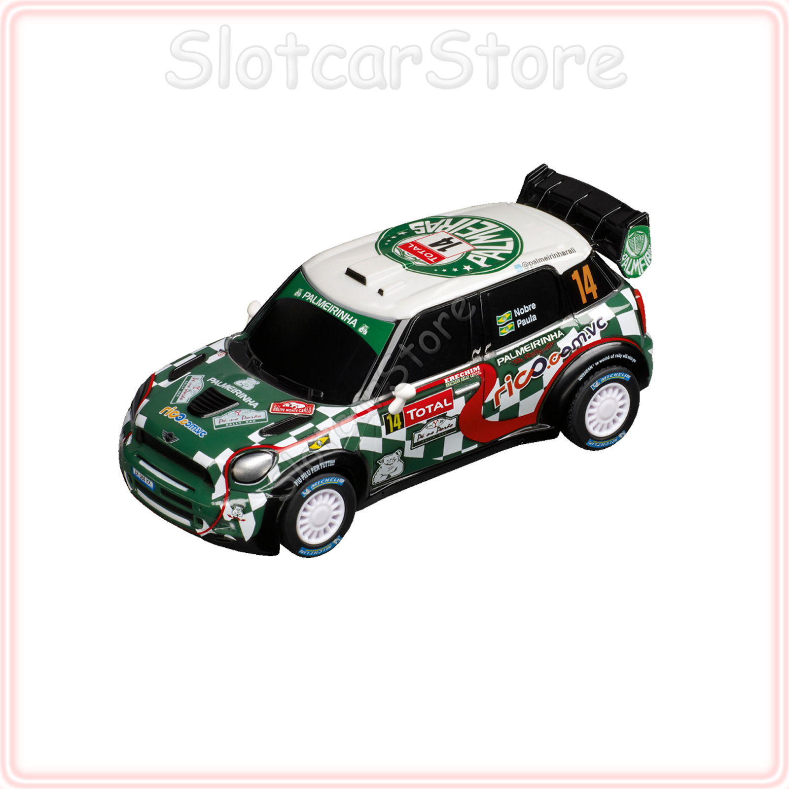 Carrera GO 61240 Mini Cooper Countryman WRC Equipe Palmeirinha Rally No ...