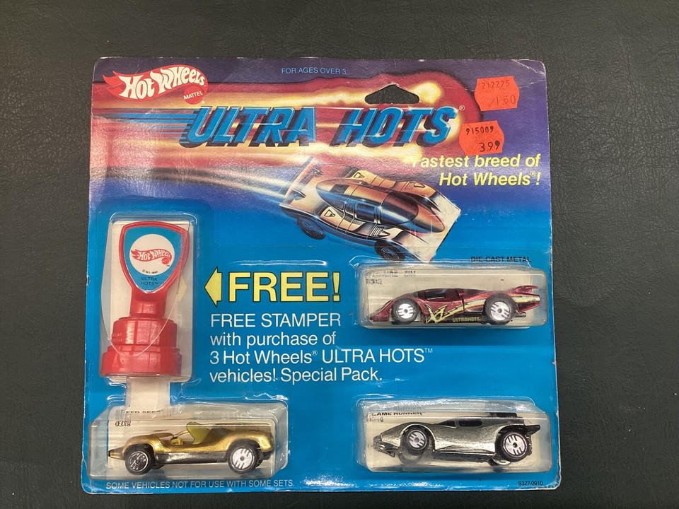 Vintage 1984 Hot Wheels Ultra Hots 3pk. with stamper | eBay