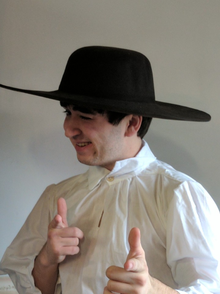 Brown, Tricorn Hat, Wool Felt Hat Blank, Pioneer Hat, Flop Hat, Cocked ...