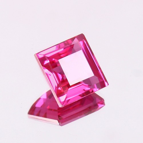 AAA Naturale Perfetto Ceylon Zaffiro Rosa Loose Quadrato Gemma Cut 6 ...