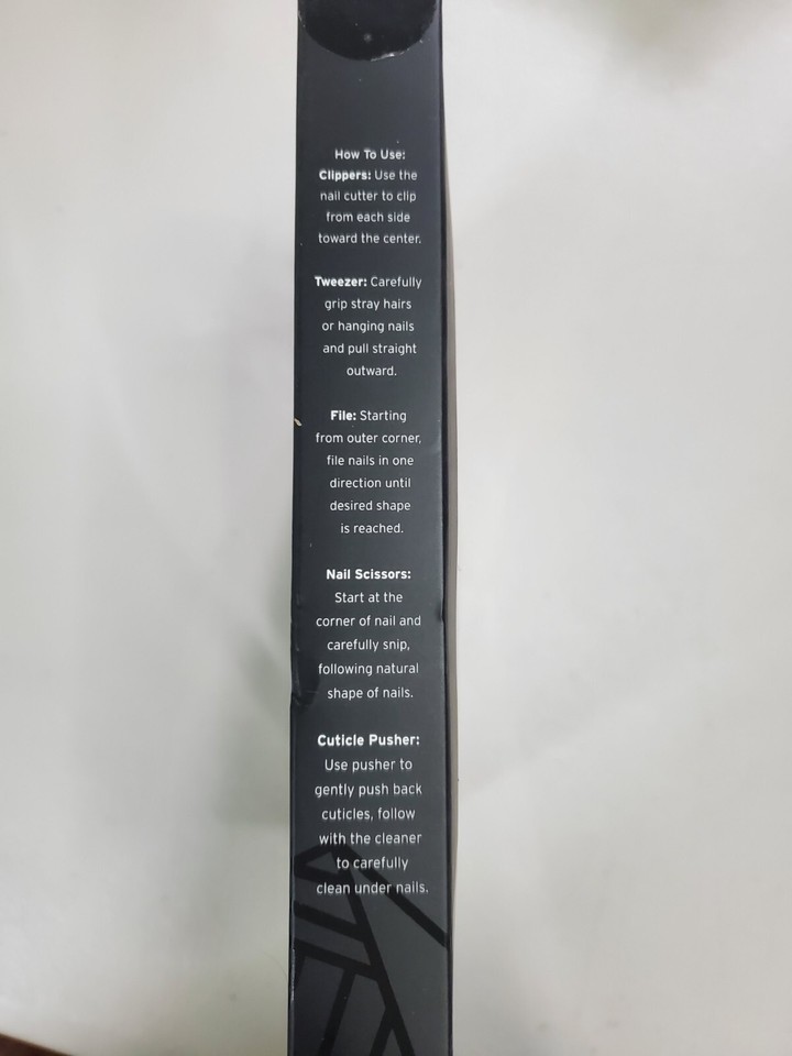 Eddie Bauer Nail Care and Grooming Set Stainless Steel w/Storage ...