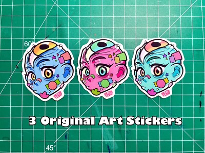 Original Art Stickers - Sticker Lot - Pop Art - Custom Stickers | eBay