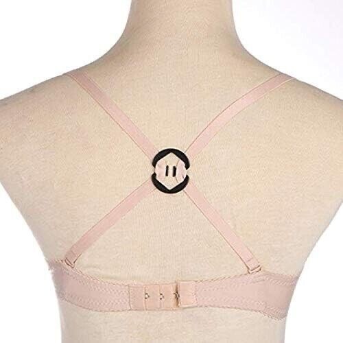 12 Pack Bra Strap Holder Clip Set Non-Slip Womens Elastic Adjustable ...