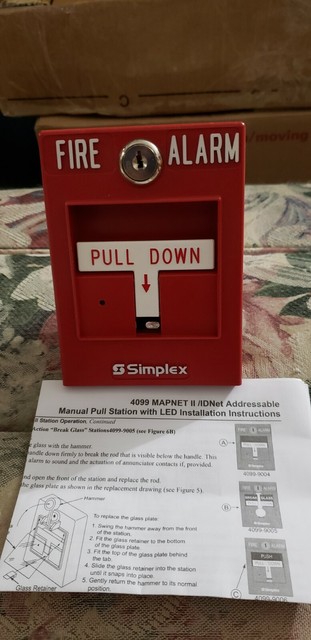 Simplex Addressable Manual Pull Station (4099-9004) for sale online | eBay