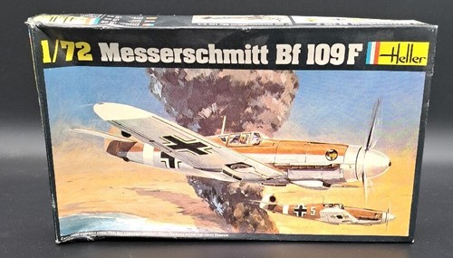Vintage Heller MESSERSCHMITT Bf 109F 1/72 Scale #232 Open Boxed sealed ...