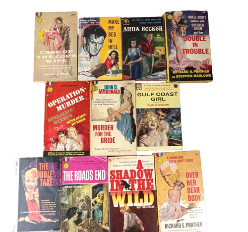 Lot 11 1930's-1960's Pulp Fiction Violence Crime Murder GGA Sleaze ...