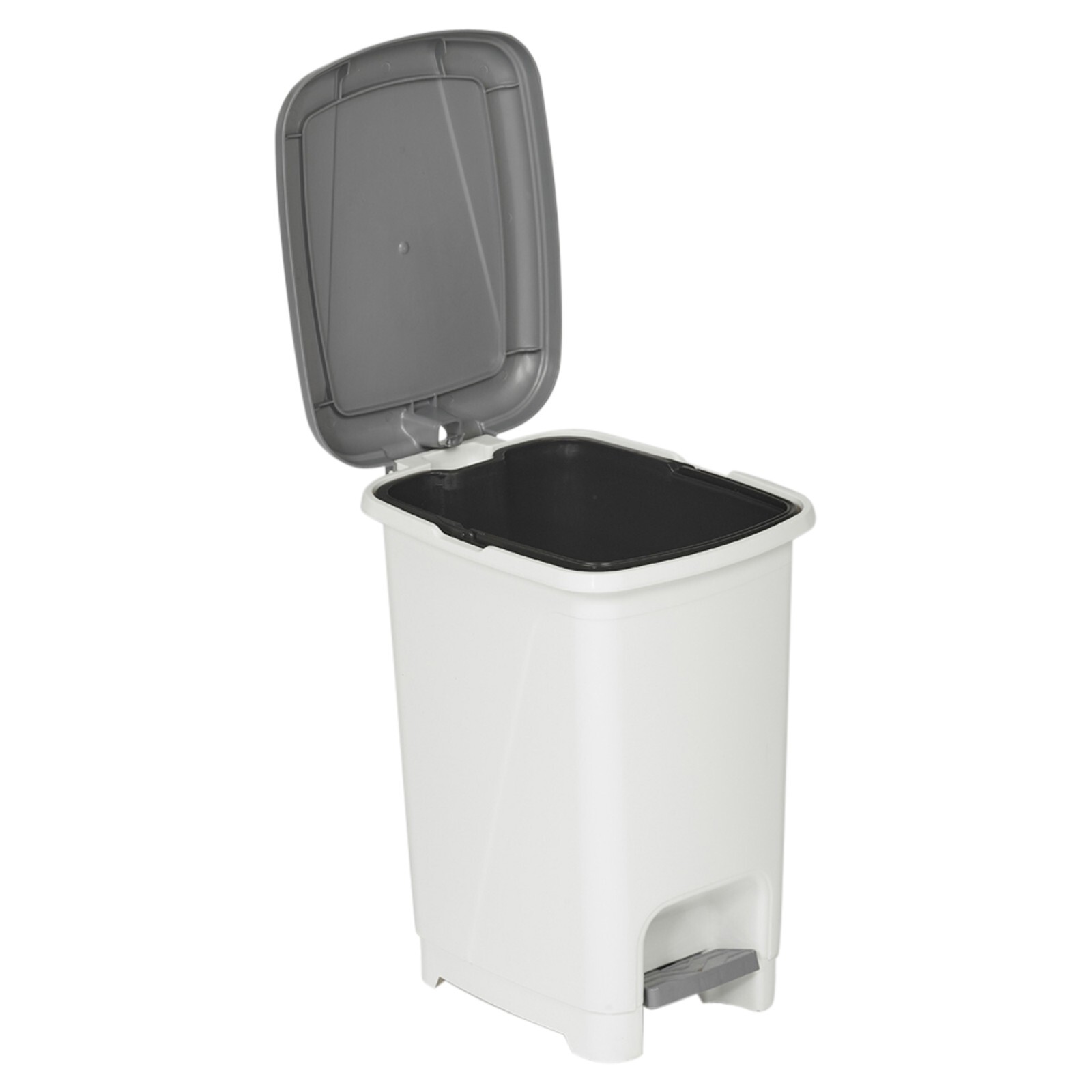 8L/40L Slim Pedal Waste Recycling Bin Can w/ Insert Step On Lid Kitchen ...