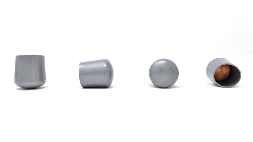 Ferrules End Caps - Grey PVC Rubber - Inner Steel Reinforcement ...