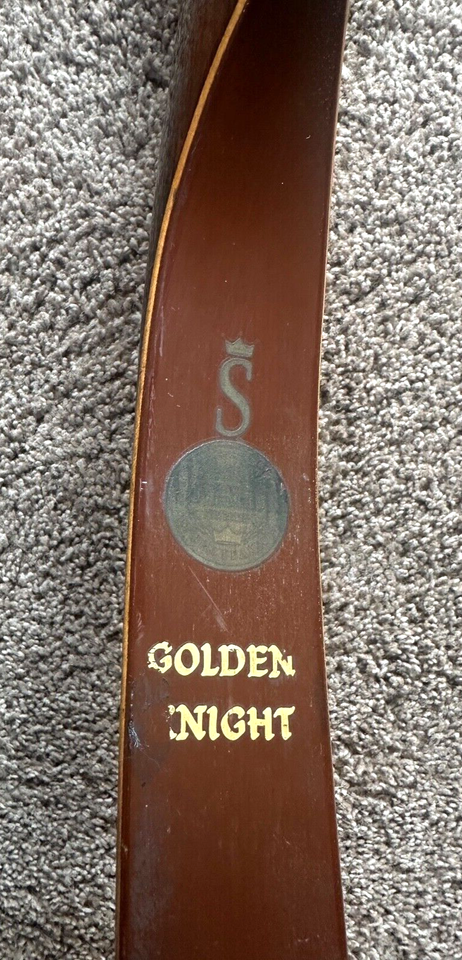 Vintage Ben Pearson RH Recurve Bow Golden Sovereign Golden Knight 40 ...