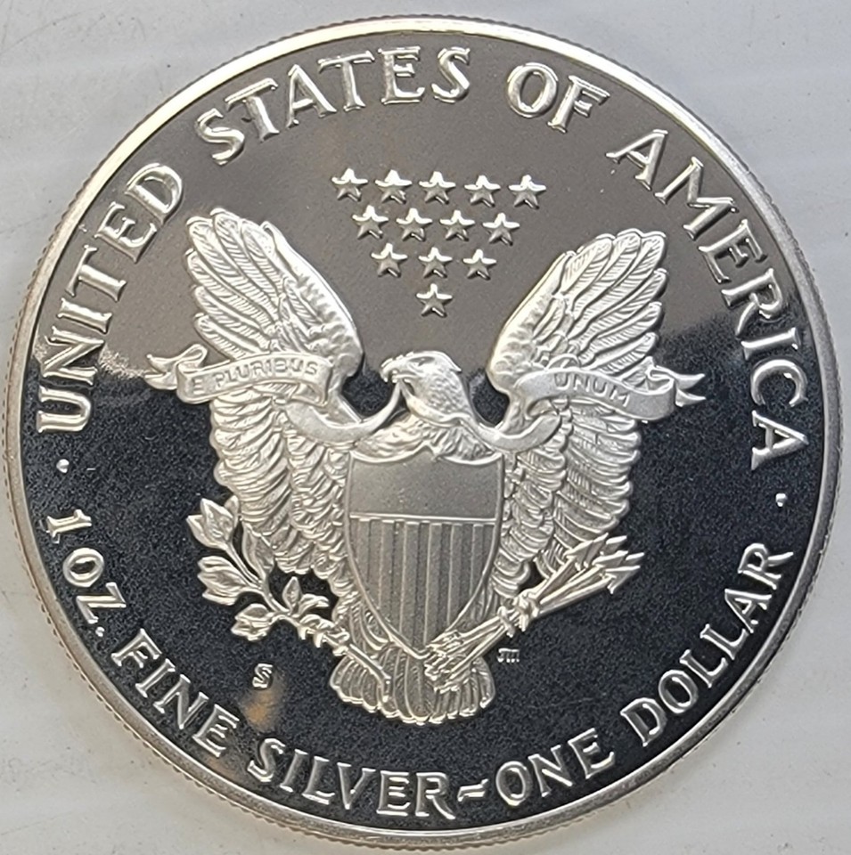 1991-S Proof American Silver Eagle - 99.9% silver | eBay