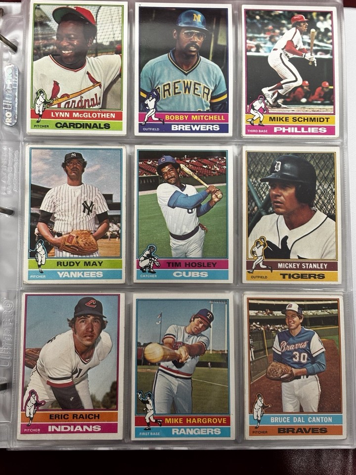 1976 Topps Complete Set of 660 Baseball Cards EX-EX+ | eBay