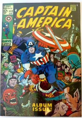 Marvel Captain America #112 New Comic Book Cover Embossed Metal SIGN ...