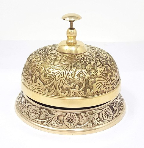Nautical Brass Desk Bell Table Bells Call Bell Reception Bell (5" Inch ...