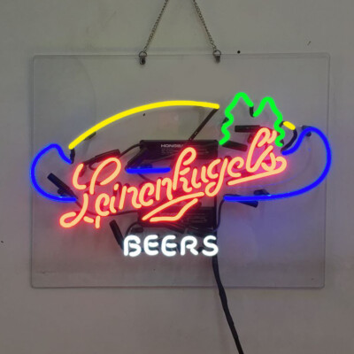 L-einenkugels Wisconsin Neon Sign 19"x15" Glass Bar Pub Wall Decor ...