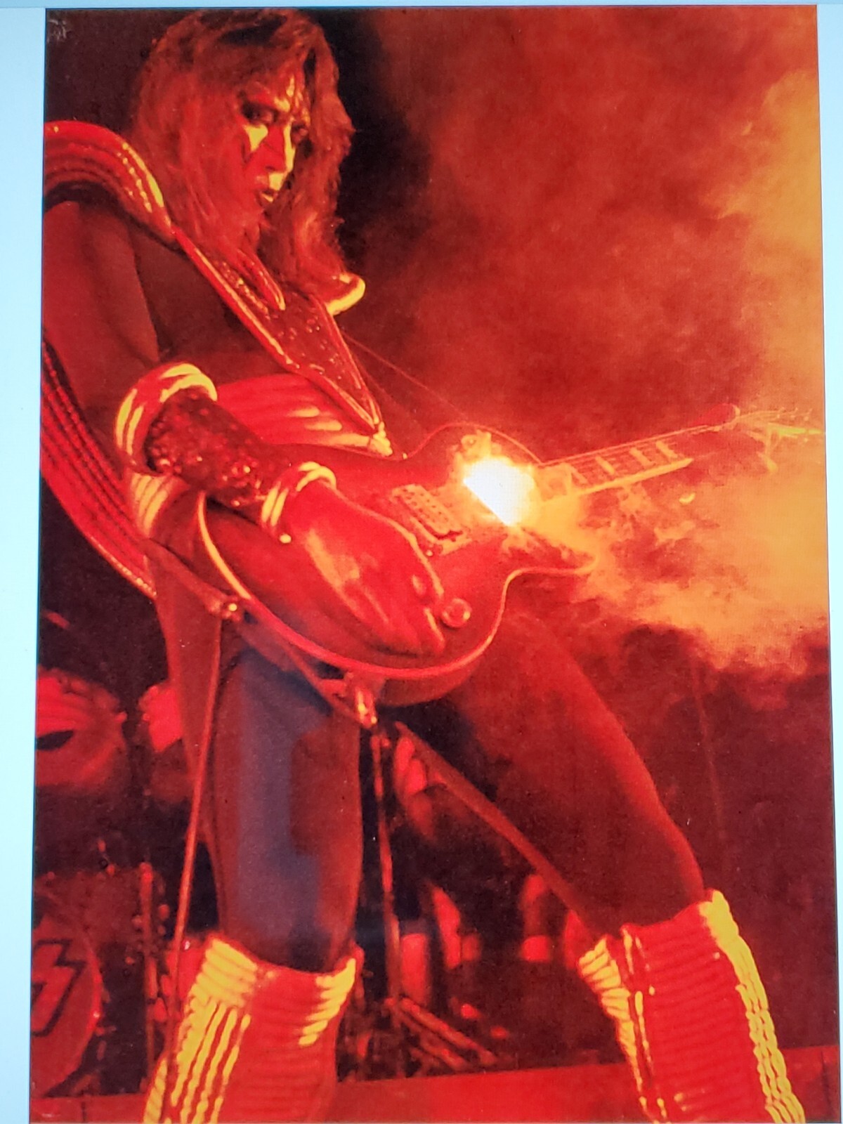 KISS poster 24X36 custom ACE FREHLEY ROCK AND ROLL OVER TOUR SMOKING ...