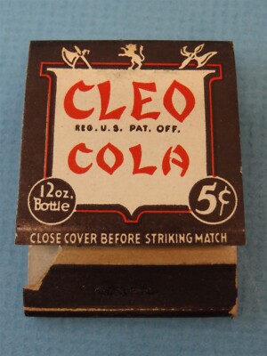 1930s Cleo Cola Matchbook * Unused | eBay