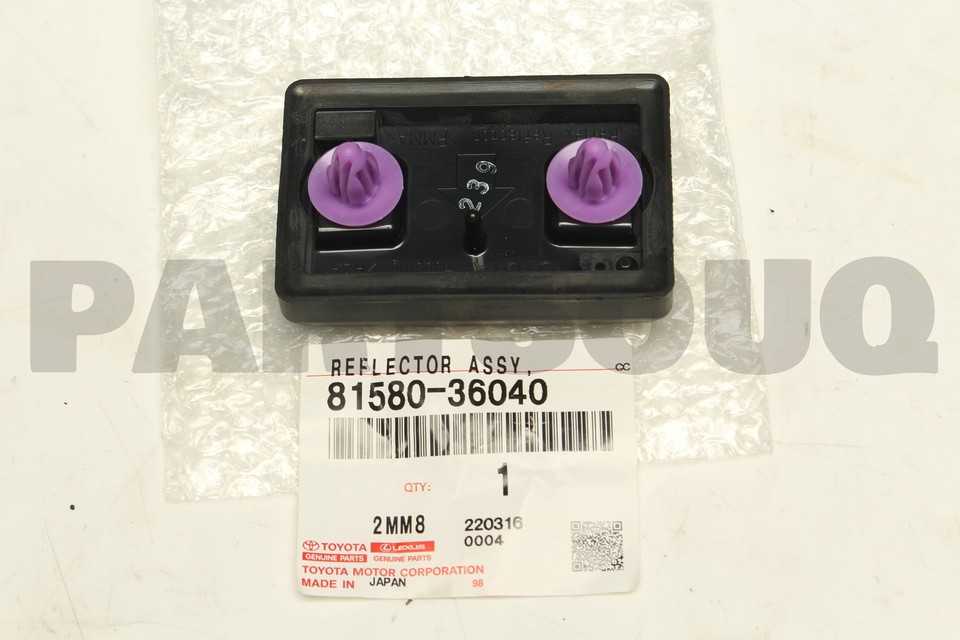 8158036040 Genuine Toyota REFLECTOR ASSY 81580-36040 | eBay