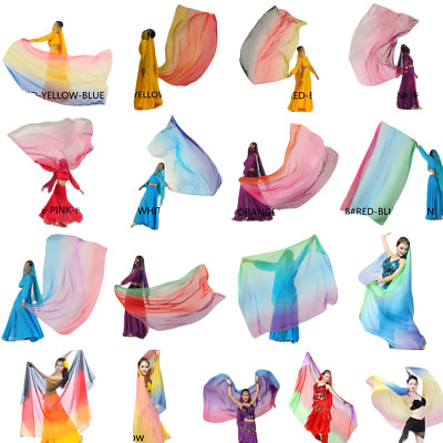 Women Gradient Shawl Veil Hand Scarf Belly liturgical Praise Worship ...