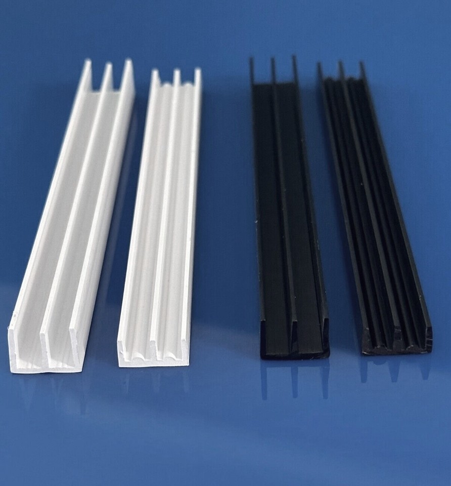 Glass Runners Track 2ft, 610mm Vivarium Double Channel 4mm, 6mm TOP ...