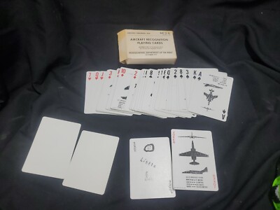 October 1979 US Army Aircraft Recognition Playing Cards Deck 44-2-6 ...