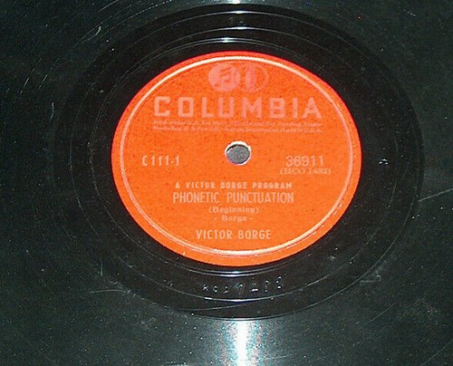 Columbia 36911 Victor Borge Program Phonetic Punctuation 10" 78RPM ...