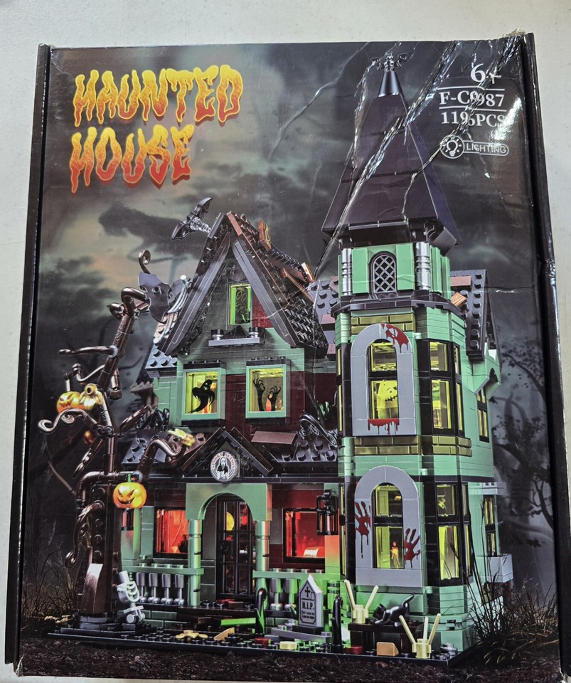 YOYBLOXY Haunted House Building Set, Halloween House Building Toy with ...