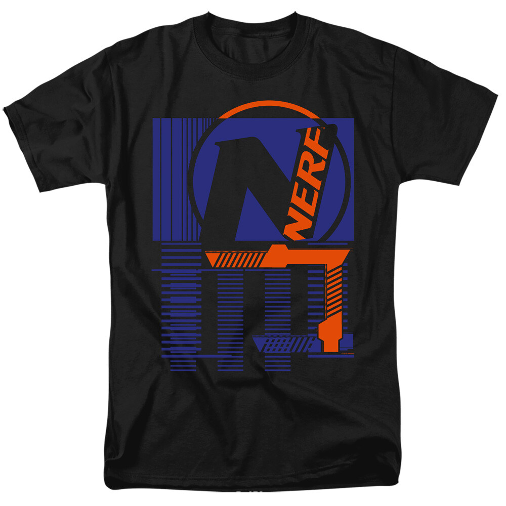 Nerf T-Shirt Grid Black Tee | eBay