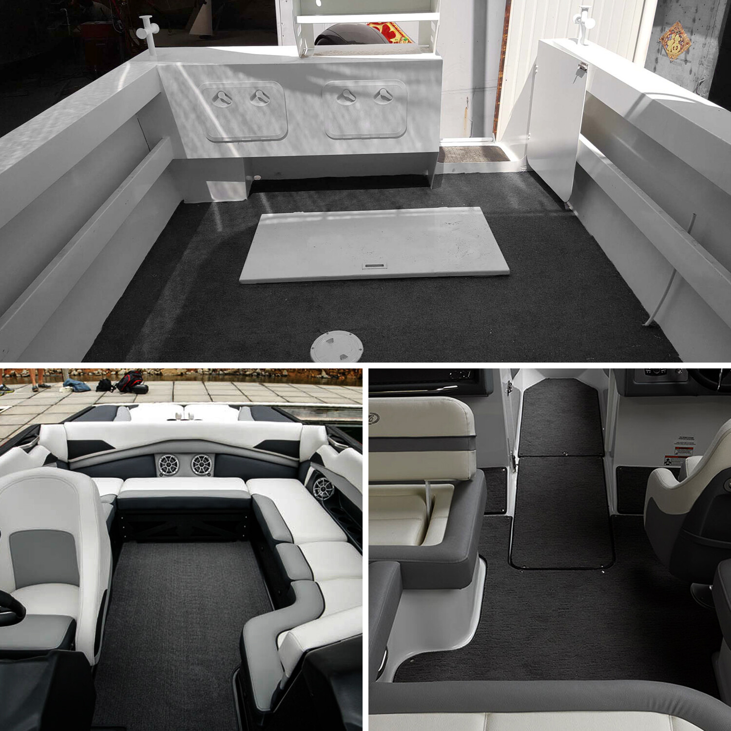 21.53sq.ft Marine Deck Car Carpet Underfelt Caravan Flooring Roof Trunk ...