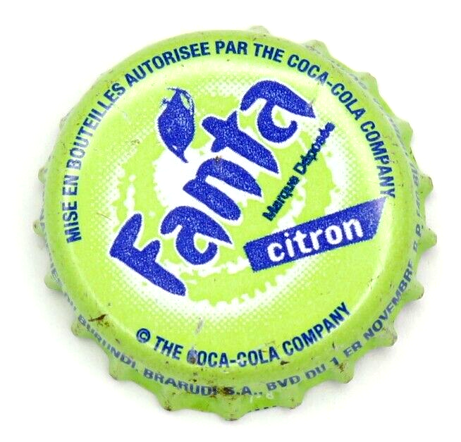 Burundi Africa Fanta Citron SMALL DENT - Soda Bottle Cap Kronkorken ...