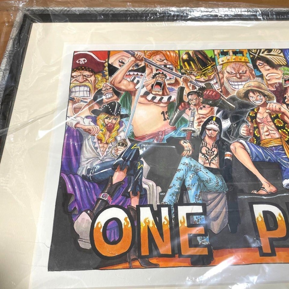 ONE PIECE Official Limited Art Framed Paintings Reproduction Eiichiro ...