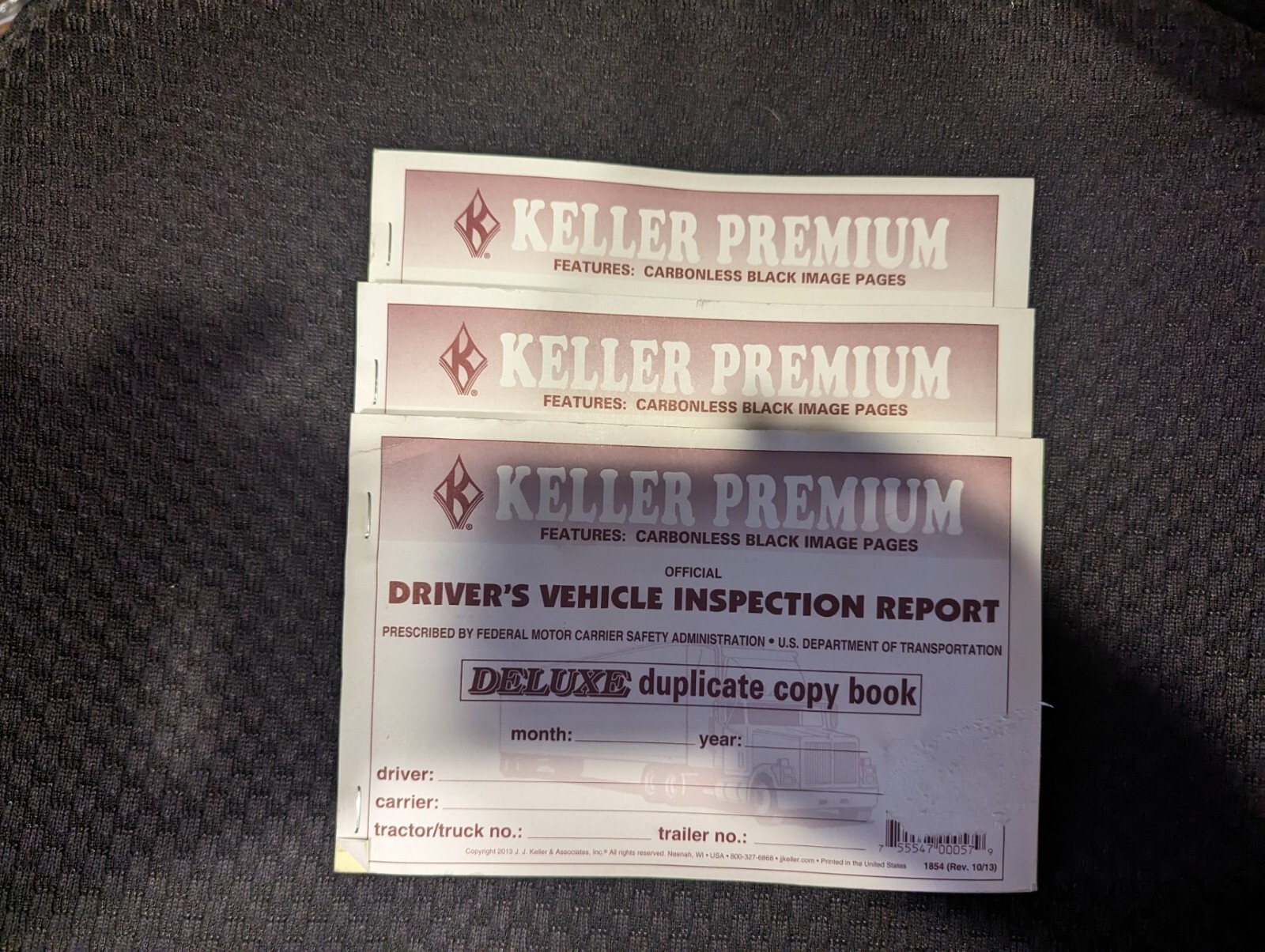 JJ Keller 115b Duplicate Detailed Drivers Vehicle Inspection Report for ...
