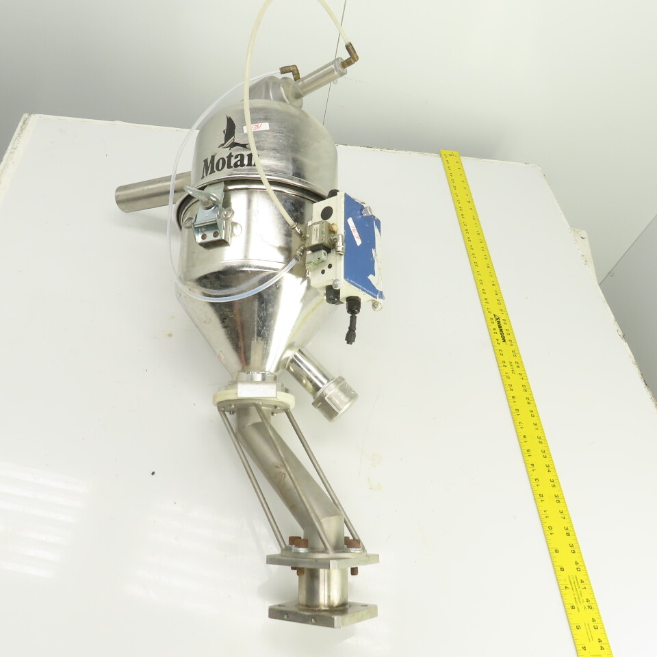 Motan Stainless Steel Pneumatic Dry Bulk Material Loader Hopper Feeder ...