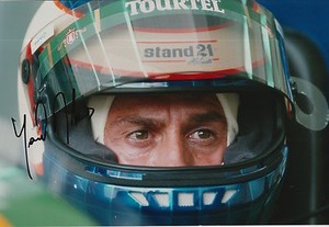 Yannick Dalmas Hand Signed 12x8 Photo Formula 1 Helmet. | eBay