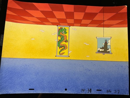 Animation cel BACKGROUNDS production art cels anime vintage cartoons ...