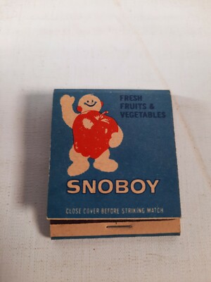 Vtg snoboy standby canned foods matchbook not full | eBay