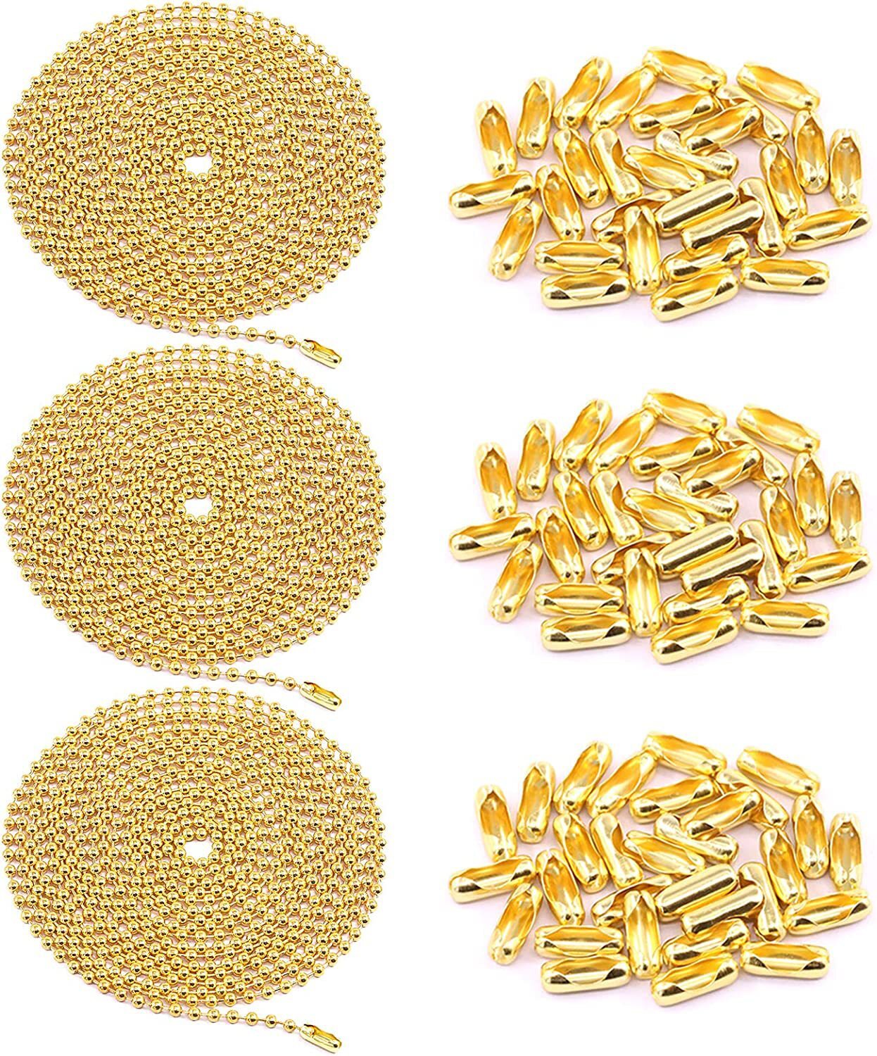 10Ft Ceiling Fan Pull Chain Beaded Extension Set Keychain Light ...