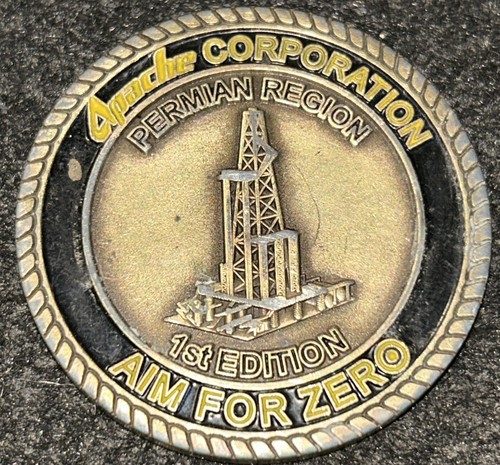 Apache Oil And Gas Corporation 1st Edition Safety Challenge Coin ...