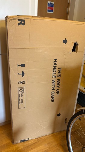 bicycle cardboard box (used) fits 16“ small hybrid bike | eBay UK