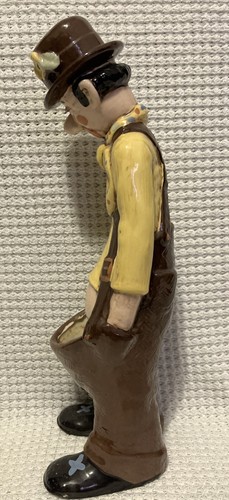 VINTAGE SAD FACE CRYING HOBO CERAMIC HAND PAINTED CLOWN PLANTER 12.5 ...