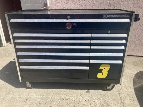 1990s Vintage Cornell Elite Toolbox Storage & Napa Tool Cart with Tray ...